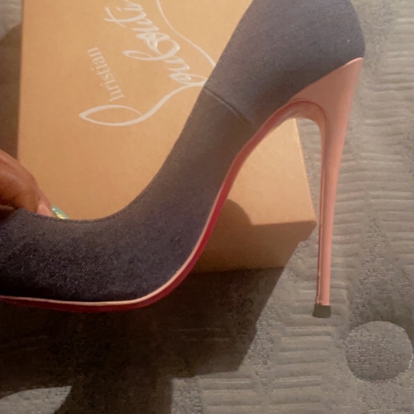 Christian Louboutin | Shoes | 45 So Kate Denim Pump 12mm | Poshmark